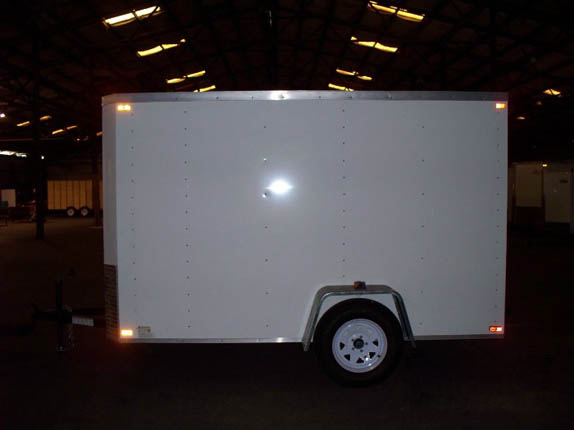 Round Front 6x10 Enclosed Trailer - 467 - American Trailer Pros - Cargo ...